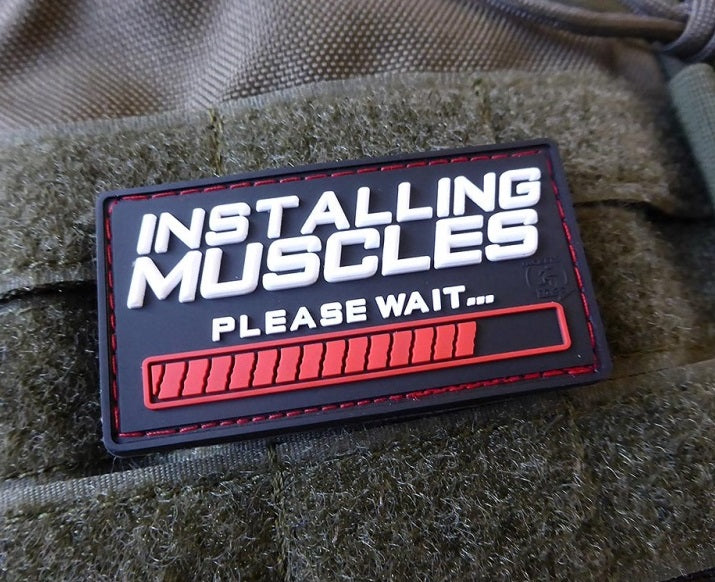 JTG 3D Rubber INSTALLING MUSCLES Patch — AirsoftEire