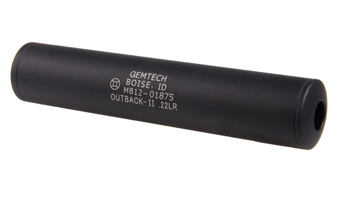 Madbull Gemtech Outback 14mm Pistol Silencer - Black — AirsoftEire